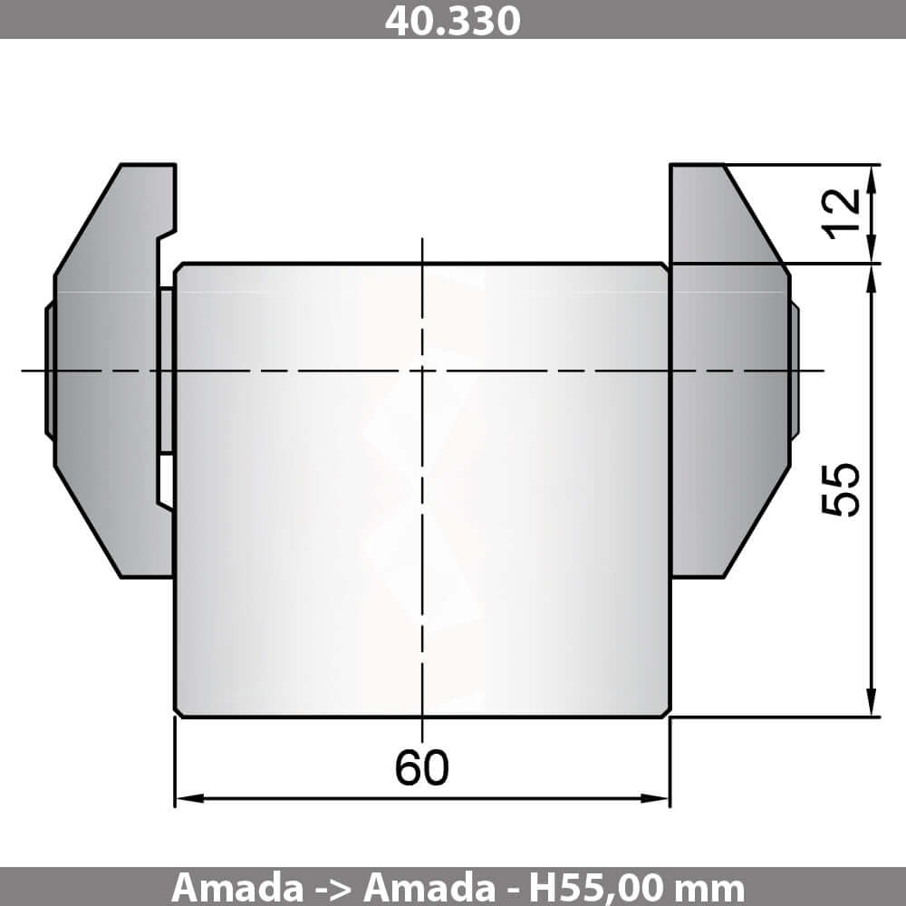 40.330 – Amada Lower Adapter – Press Brake Tools – Emilstamp di ...