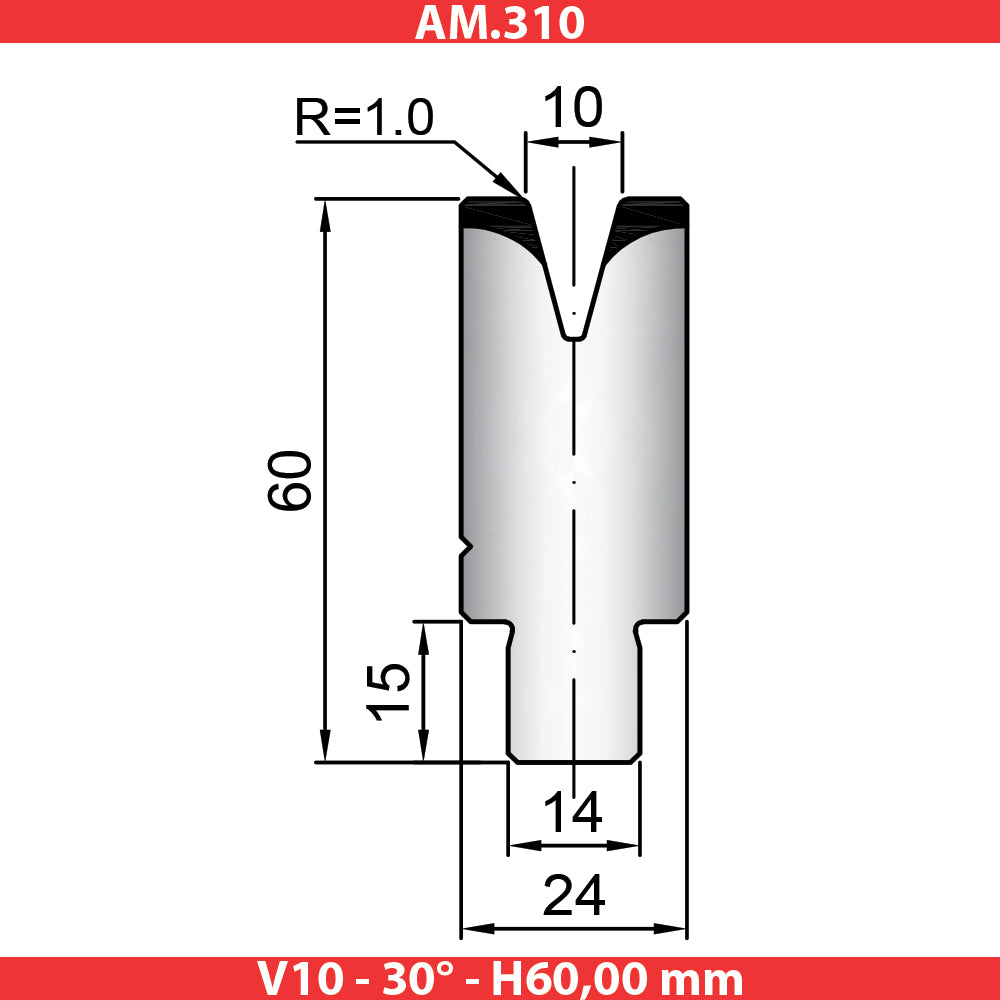 AM.310 - Amada-Promecam insert matrix - Press brake tools – Emilstamp ...